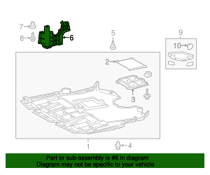 2006-2024 Lexus Side Shield 51443-30141 | OEM Parts Online