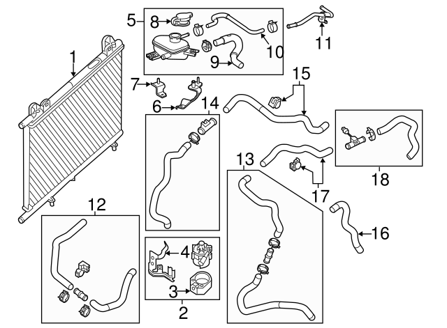 2014-2015 Nissan Pathfinder Inverter Cooler 21457-3JV0A | TascaParts.com