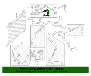 2014 Nissan Pathfinder Reservoir Hose 21741-3JV0A | Ziegler Nissan of ...