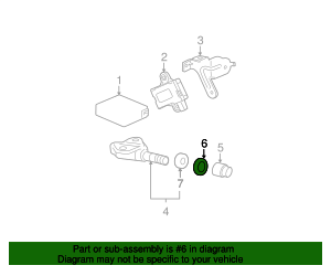 42755-STK-A01 - TPMS Sensor Washer 2007-2015 Honda | Honda Parts Online