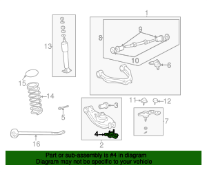 1995-2004 Toyota Tacoma Suspension Control Arm Bracket (Left, Right ...