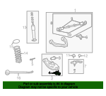 48627-35030 - Suspension Control Arm Bracket (Left, Right, Front, Lower ...