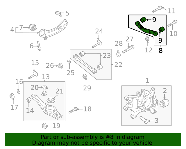 55120-R0000 - Upper Control Arm 2022-2024 Kia Carnival | Kia.Parts Store