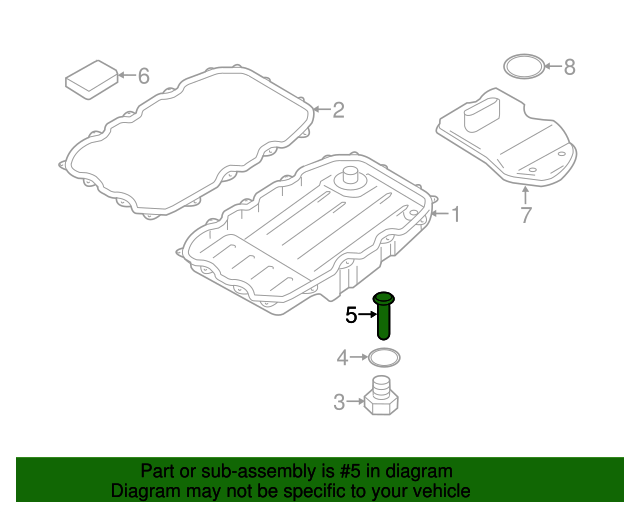 2011-2015 Volkswagen Touareg Drain Plug Tube 0C8-301-437 | OEM Parts Online