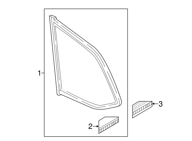 2007-2021 Mazda Lift Gate Glass Fastener BHN9-50-896 | Mazda-Parts