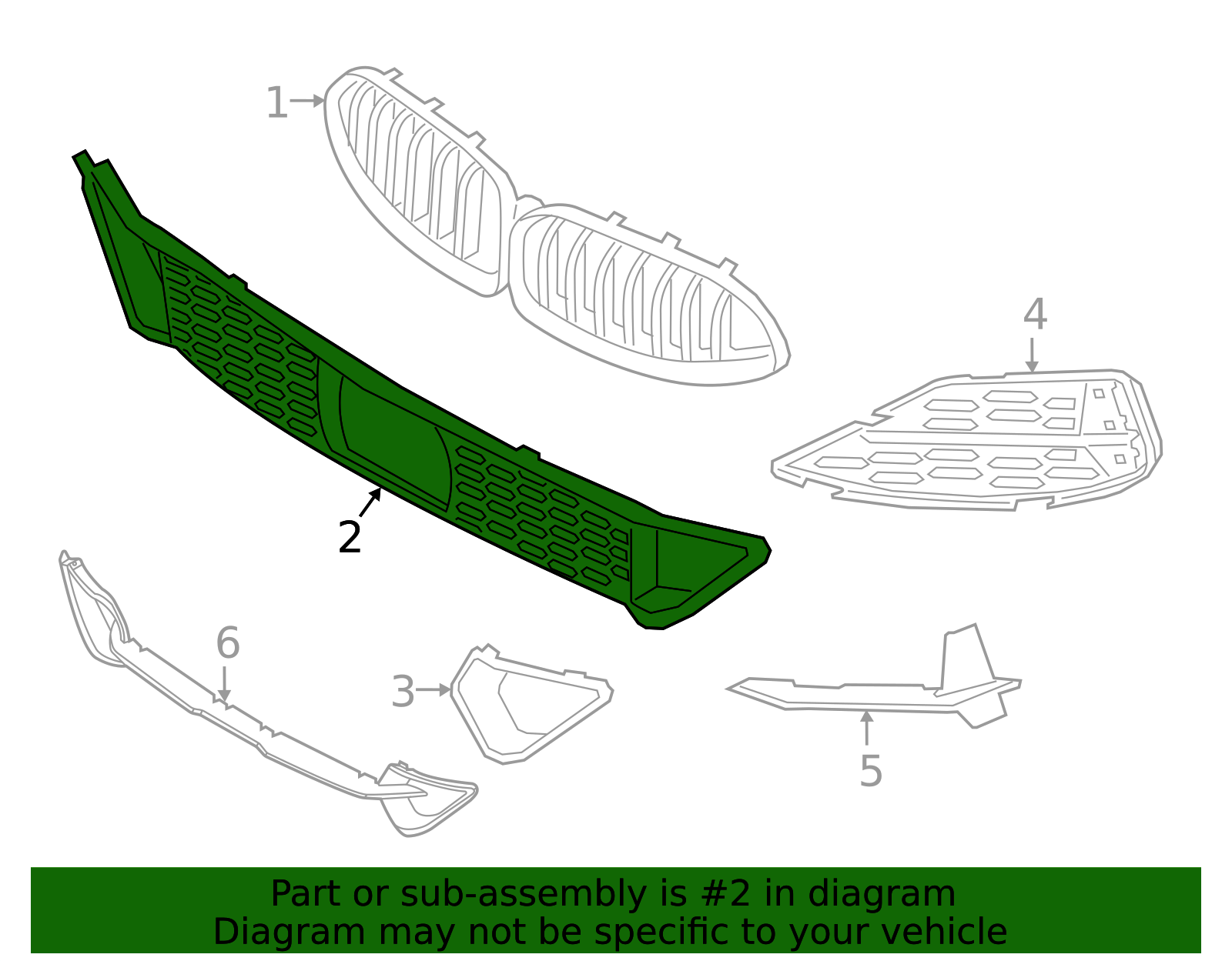 2019-2025 BMW Lower Grille 51-11-8-074-778 | OEM Euro Parts