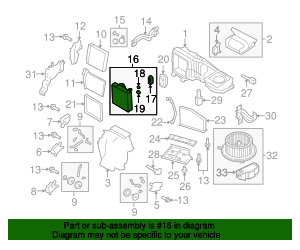 2006-2015 Audi Evaporator Core 1K1-820-103-E | OEM Parts Online