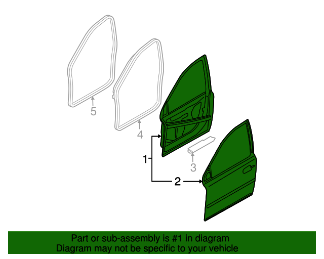 2003-2014 Volvo XC90 Door Shell - Passenger Side (RH) 31385357 ...