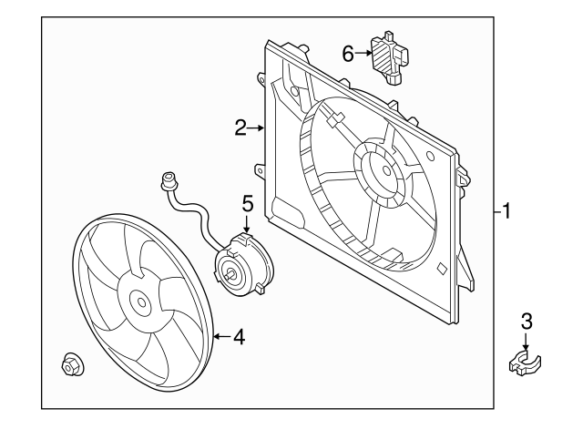 2015-2017 Hyundai Sonata Fan Assembly 25380-C2000 | OEM Parts Online