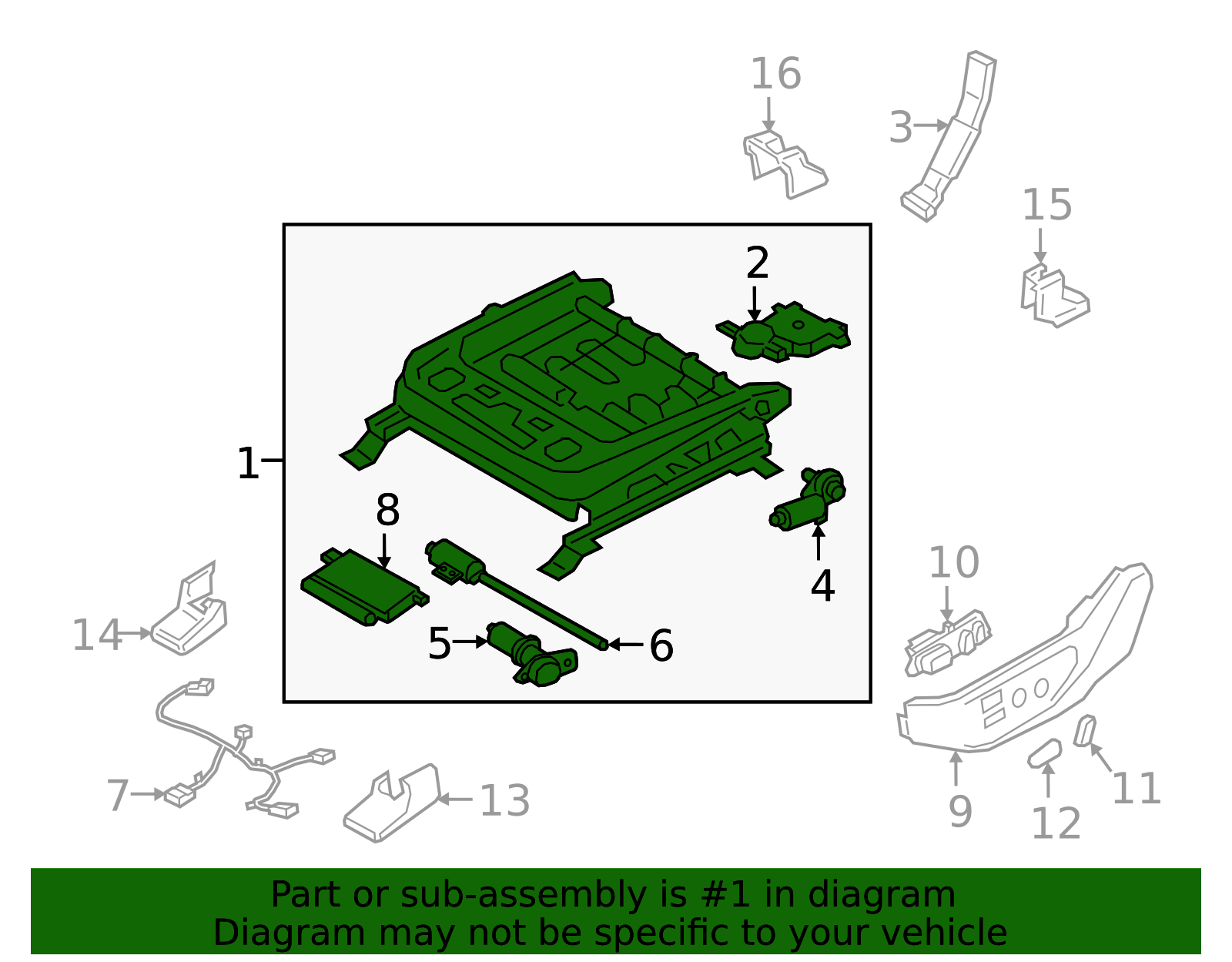 2019-2023 Hyundai Santa Fe Seat Track 88500-S2060 | Hyundai Wholesale ...