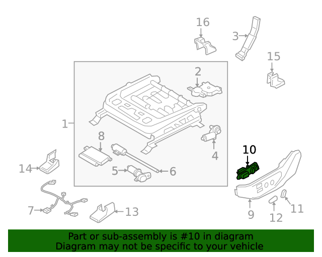 88070-S2020-NNB - Power Seat Switch 2019-2024 Hyundai | AutoNationParts.com