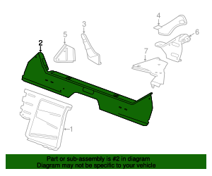 22916017 - Body Lock Pillar Reinforcement 2014-2019 Chevrolet Corvette ...