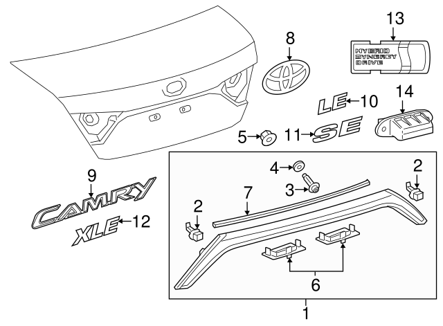 76814-06010 - Outer Cap - 2015-2017 Toyota Camry | Conicelli Toyota of ...