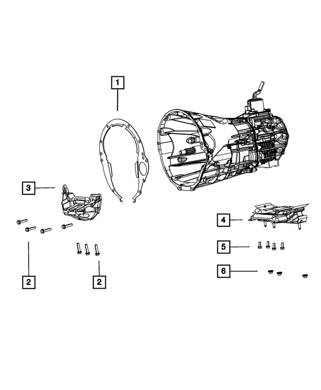 MOPAR GENUINE TRANSMISSION MOUNT ISOLATOR - 52059947AB - 52059947AB ...