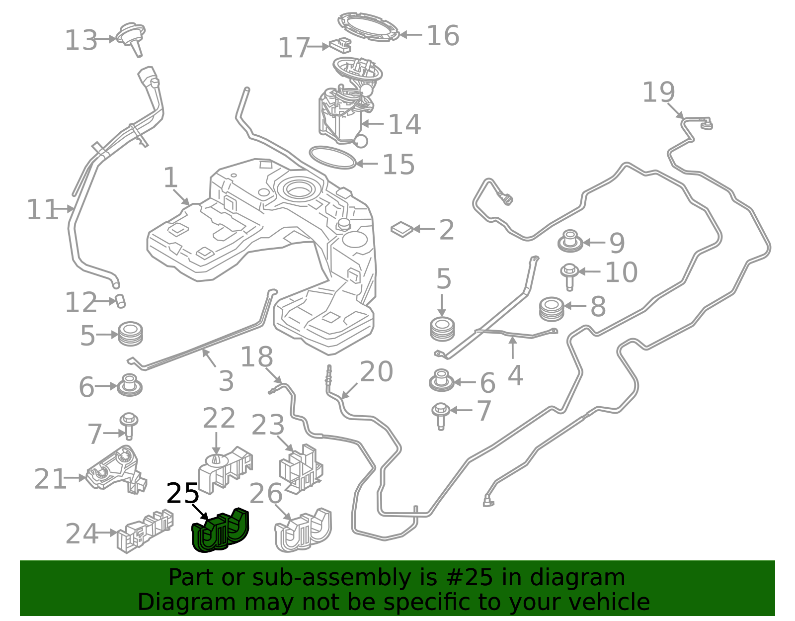 Genuine BMW 07-14-7-441-116 | Vent Tube Retainer Clip | FREE Shipping ...
