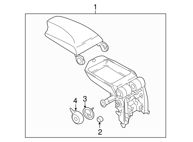 2008-2013 BMW Console Armrest 51-16-9-110-501 | AutoNationParts.com