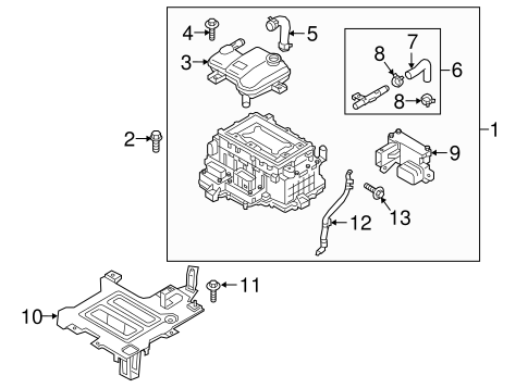 Inverter Cooling Components for 2017 Kia Niro | Kia.Parts Store