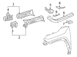 57014-0R010 - Plate - 2019-2020 Toyota RAV4 | OEM Genuine Parts