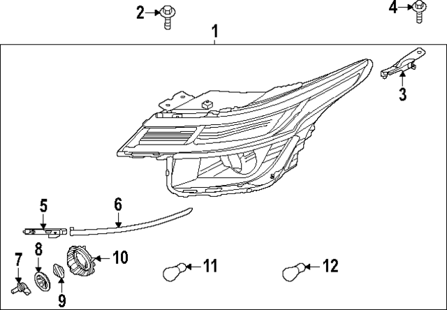 2021 Kia Seltos Headlamp Assembly Front Bracket 92154-Q5000 ...