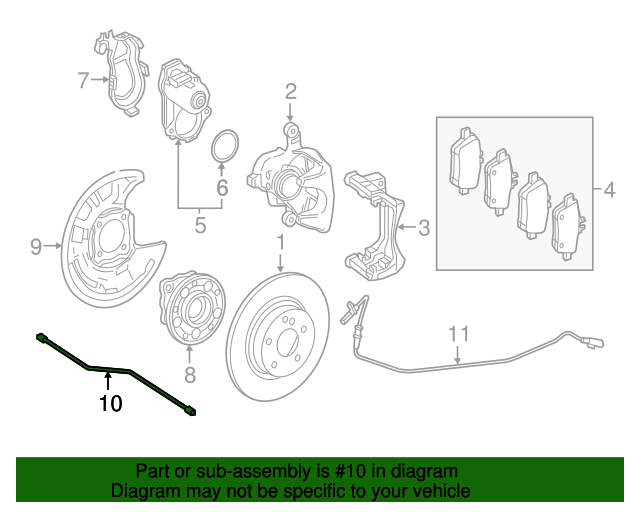 246-420-01-48-64 - Brake Hose 2014-2020 Mercedes-Benz | Mercedes-Benz ...
