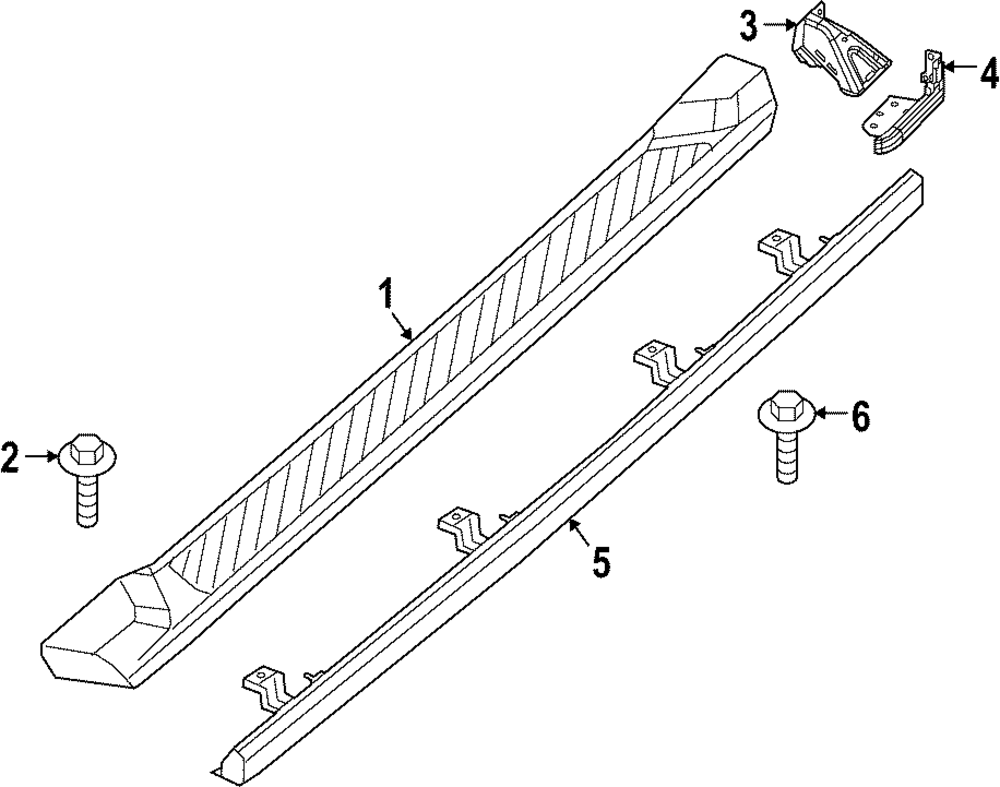 68356674AA - Rear Bumper Step Pad - 2020 2021 Jeep Gladiator | Mopar ...