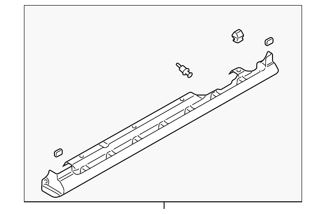 2006-2007 Mazda 6 Rocker Molding - Driver's Side (LH) GP9A-51-P50F-06 ...