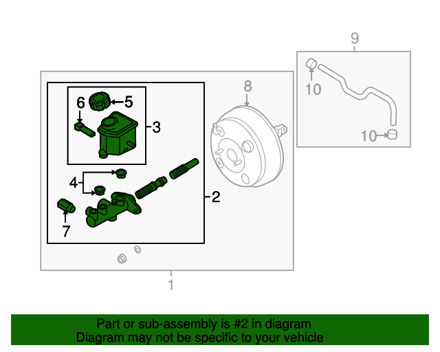 58510-2G400 - Brake Master Cylinder 2009-2010 Kia Optima | Kia.Parts Store