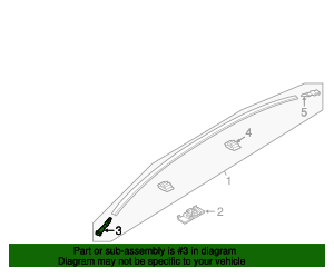 2014-2018 Mazda 3 Roof Molding Protector BJS7-50-9H1 | TascaParts.com