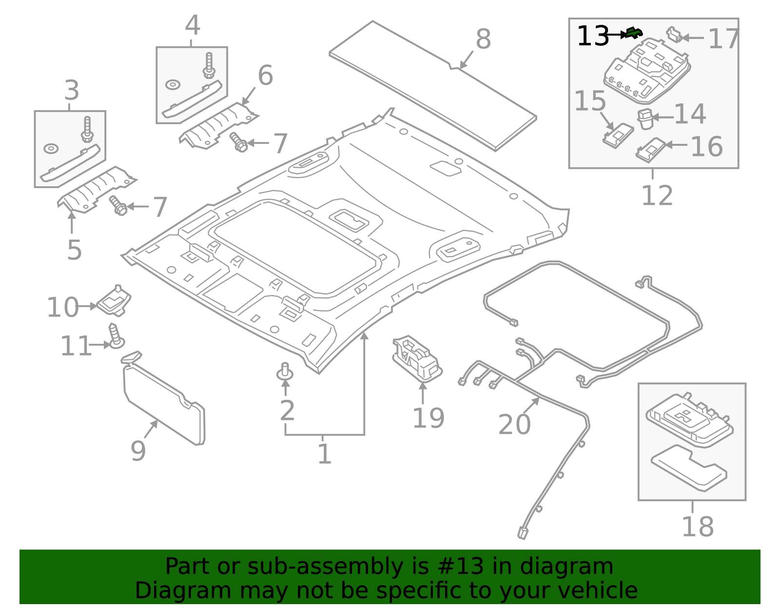 92895-3Y000 - Dome Lamp Assembly Clip 2019-2025 Kia | Kia.Parts Store