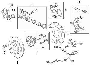 2016-2020 GM Front Disc Brake Caliper Guide Pin Seal 13588877 ...