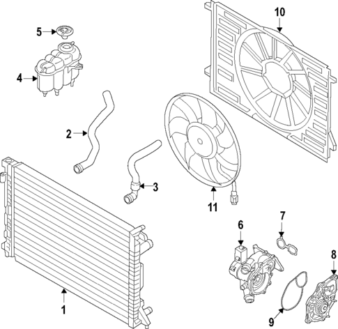 Cooling System for 2019 Audi Q7 | European OEM Parts Direct