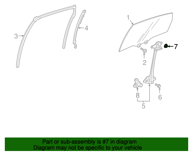 1997-2024 Honda Window Regulator Guide Nut 94050-06080 | Folsom Lake ...