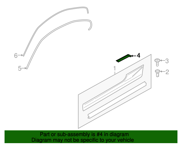 Genuine BMW 51-77-7-155-387 | Rocker Molding Protector | FREE Shipping ...
