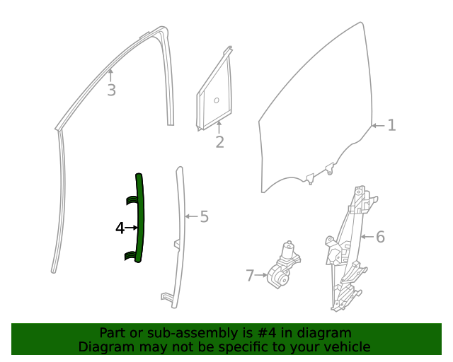 80387-5EF0A - Front Guide 2020-2024 Nissan Versa | Nissan Parts ...