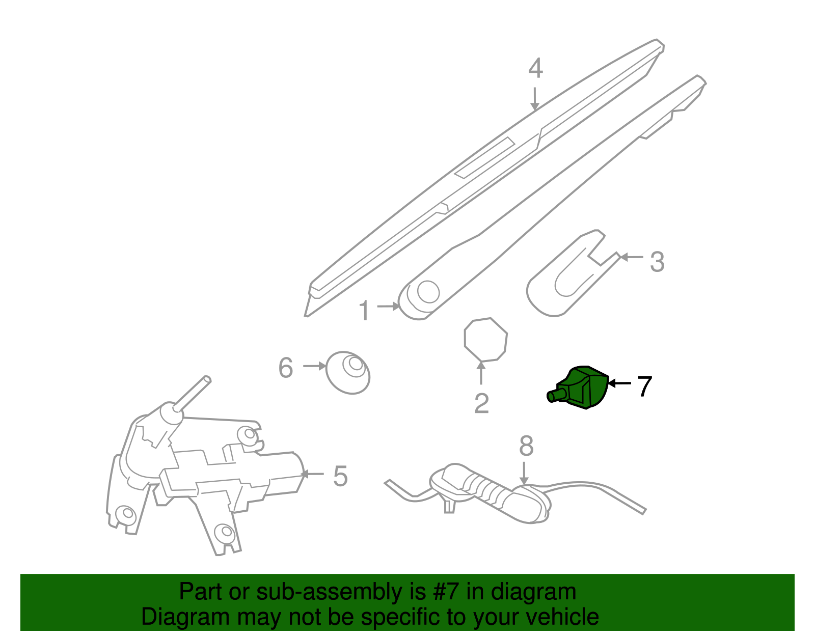 2009-2017 Infiniti Washer Nozzle 289721CA0A | INFINITI Canada Parts ...