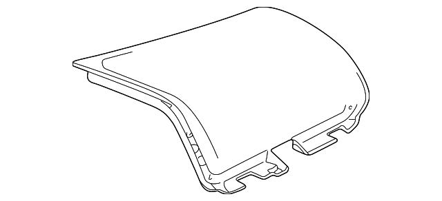 203-690-53-41-9F08 - Trunk Lid Trim 2001-2007 Mercedes-Benz | Mercedes ...