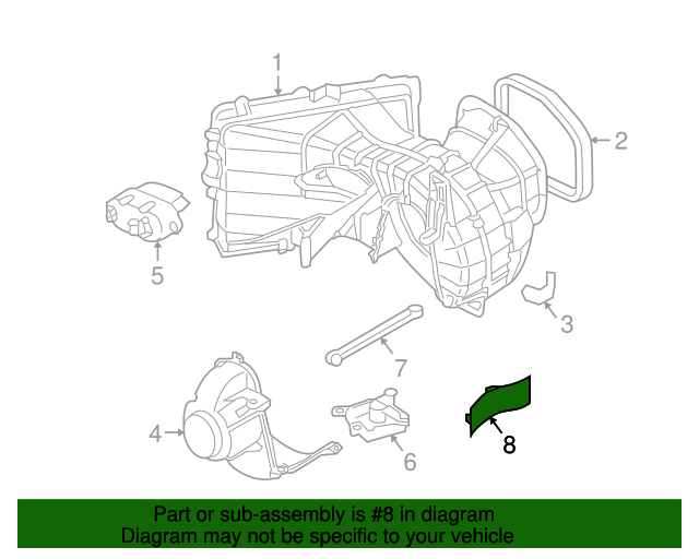 2004-2010 Volkswagen Touareg HVAC Recirculation Door 7L6-820-239 ...