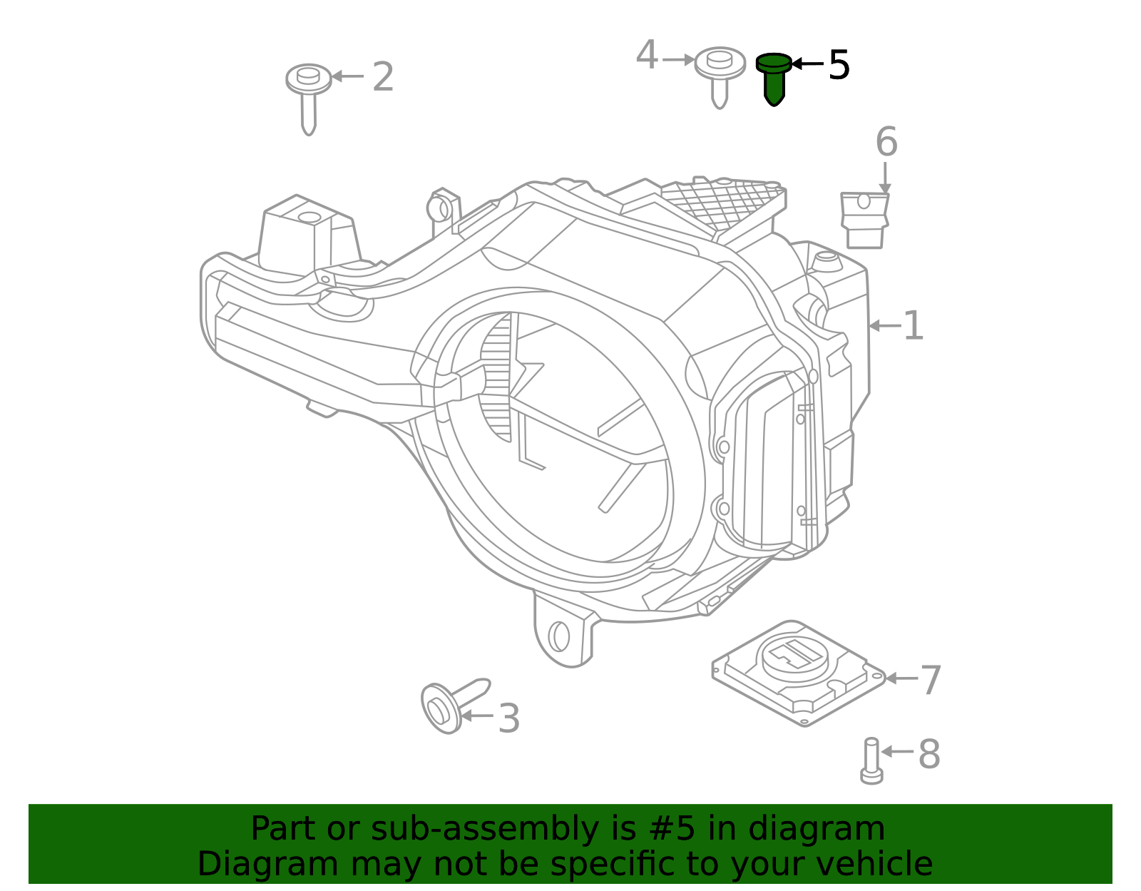 2018-2025 Ford Headlamp Assembly Retainer Clip -W717082-S300 ...