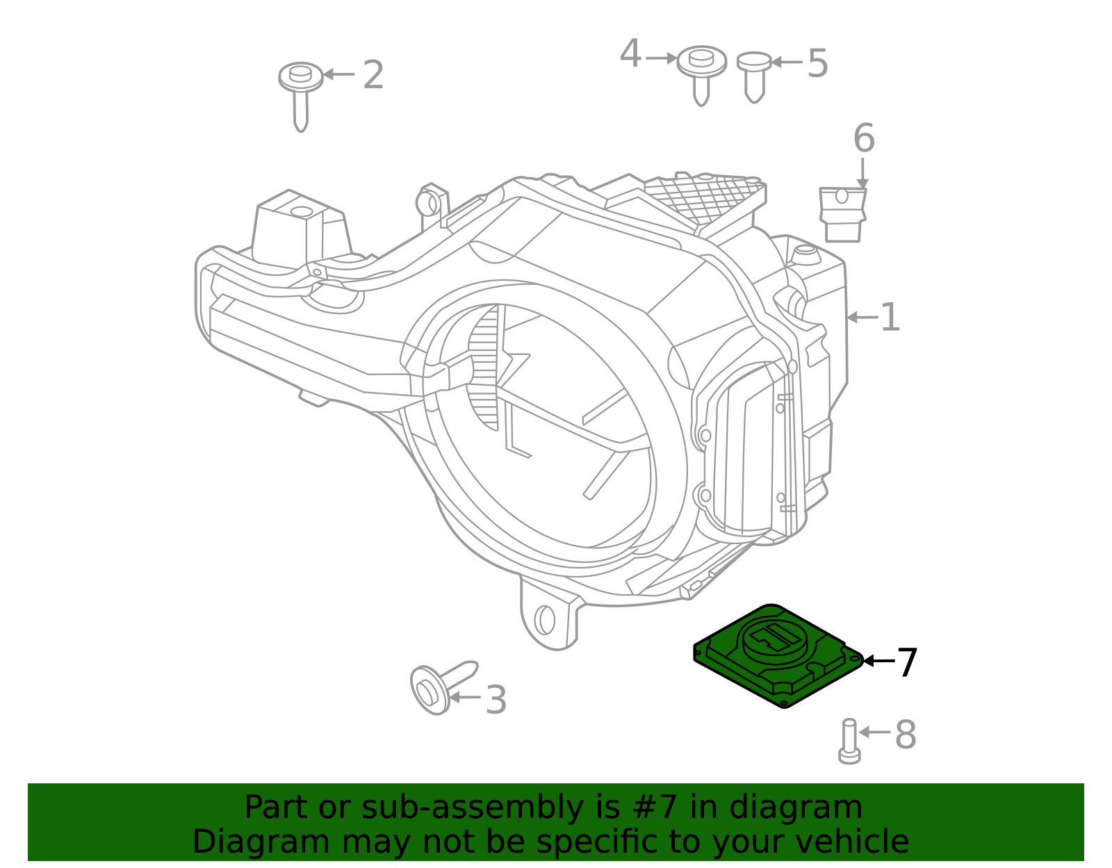 2022-2024 Ford Headlight Control Module ml3z13c788a | TascaParts.com