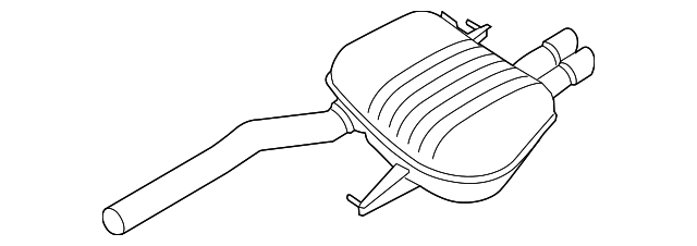 Genuine BMW 18-30-7-646-923 | Rear Muffler | FREE Shipping on Most ...