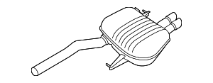 Genuine BMW 18-30-7-646-923 | Rear Muffler | FREE Shipping on Most ...