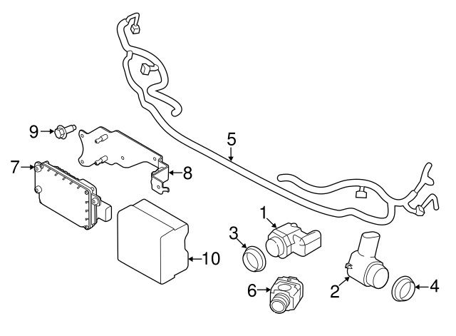Genuine OEM Wire Harness Part# LR128164 Fits 2019 Land Rover Range ...