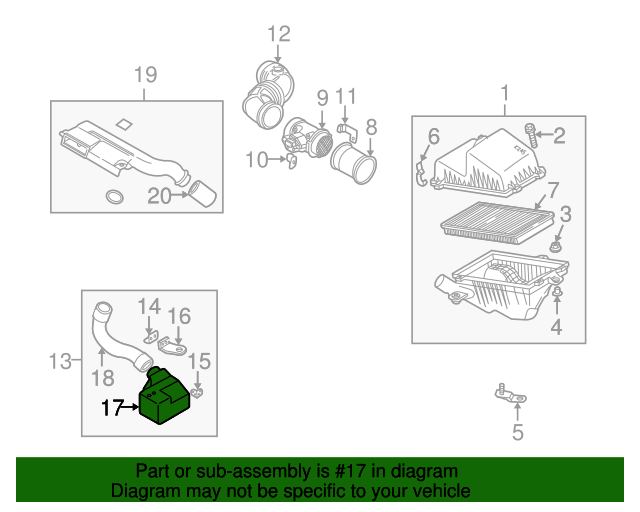 2002-2004 Kia Spectra Resonator 0K2NC-13181 | TascaParts.com