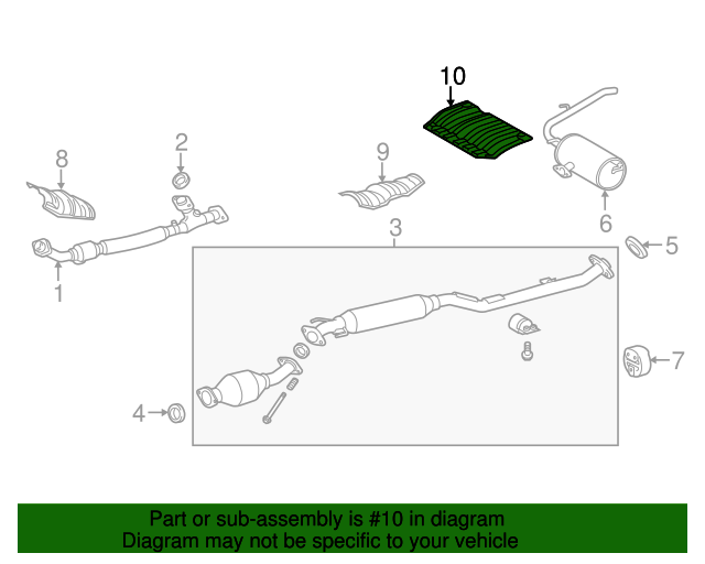 2004-2020 Toyota Sienna Rear Shield 58327-08020 | Toyota Parts Center
