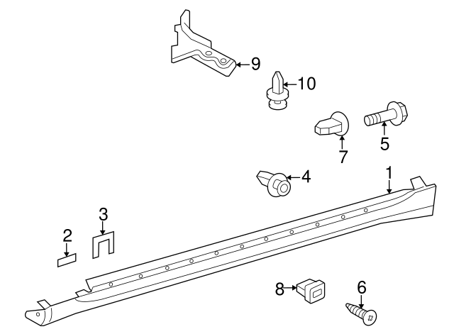 75851-53904 - Rocker Molding 2014-2020 Lexus | Longo Lexus Parts
