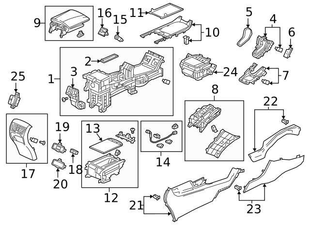 2019-2021 Acura RDX Switch Assembly, Touchpad 39060-TJB-A01 | Group 1 ...