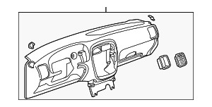 2000-2001 Saturn Panel Asm Inst *Md Dk Oak 22680804 | TascaParts.com
