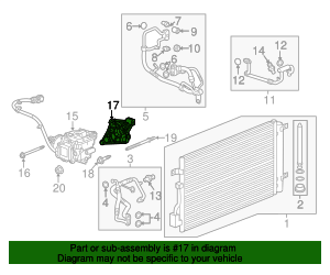 24263566 - Air Conditioning Compressor Bracket 2014-2016 Chevrolet ...