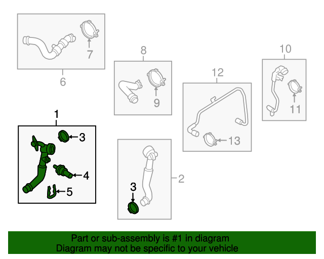 9A7-121-438-10 - Radiator Coolant Hose 2017-2023 Porsche Panamera ...