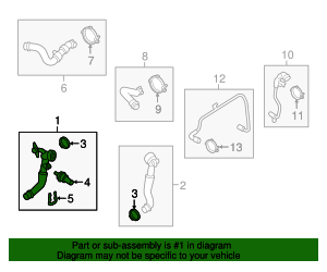 9A7-121-438-10 - Radiator Coolant Hose 2017-2023 Porsche Panamera ...